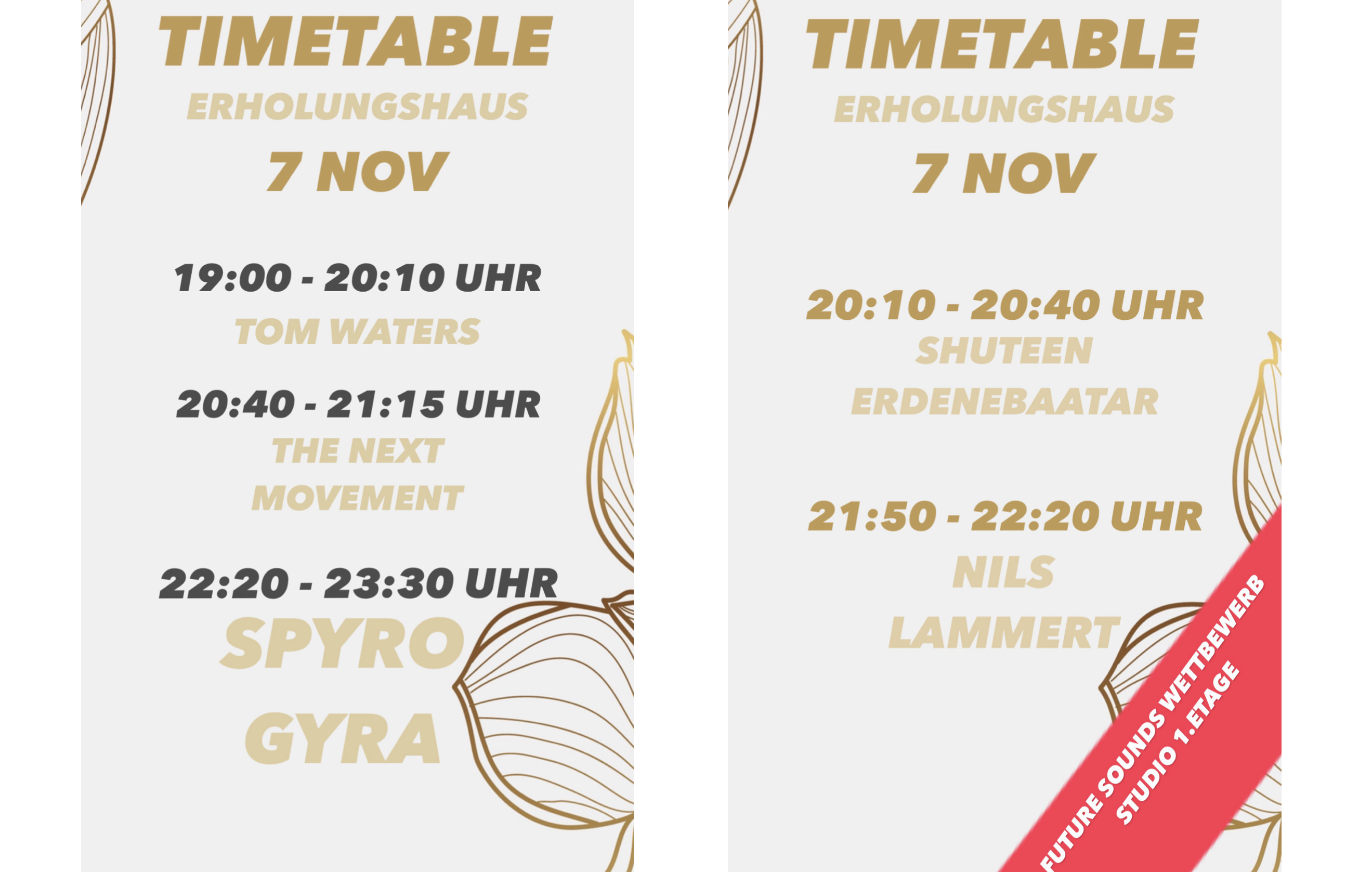 Timetable 07.11.2022 - Leverkusener Jazztage
